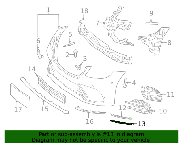 2018-2020 Mercedes-Benz Outer Grille Trim 222-885-39-01 | MB OEM Parts