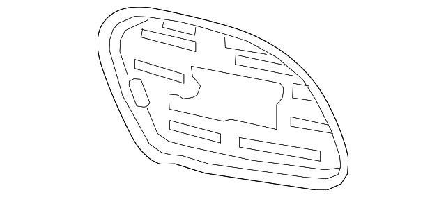 222-885-51-01 - Outer Grille Mount Panel 2018-2020 Mercedes-Benz ...