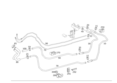 Fuel Lines, Diesel Vehicles for 2008 Mercedes-Benz E320 | Mercedes-Benz ...