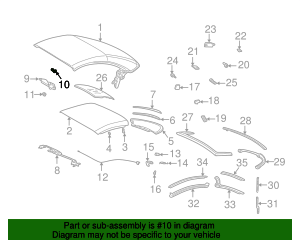 230-795-14-96 - Lock Pin Housing Pad 2003-2012 Mercedes-Benz | Mercedes ...