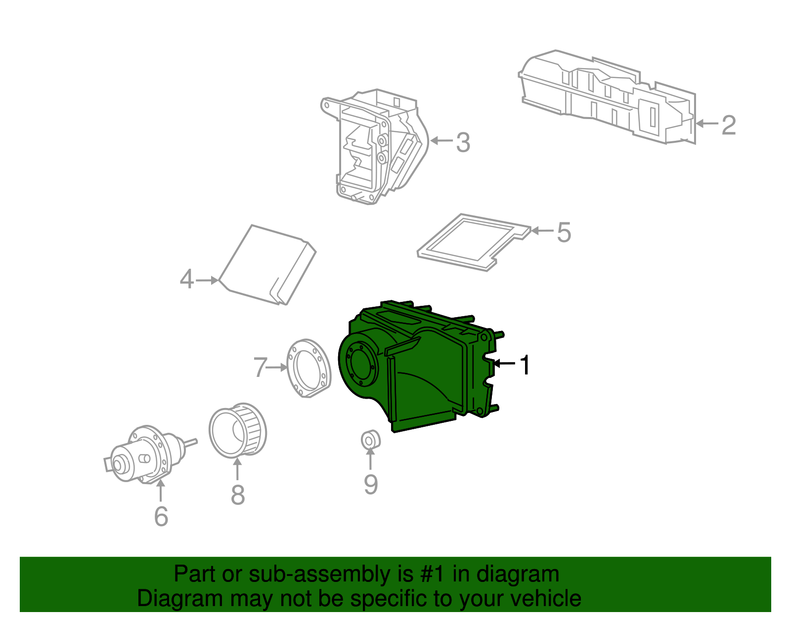 2008-2025 Ford Motorcraft™ HVAC Blower Motor Housing MM-1114 | OEM ...