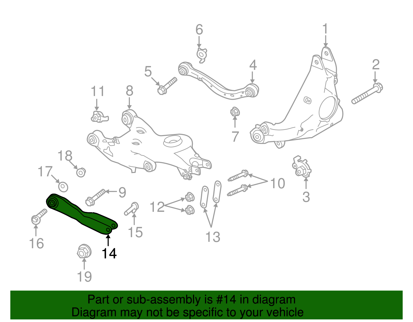2013-2023 Land Rover Lateral Arm LR163128 | OEM Parts Online