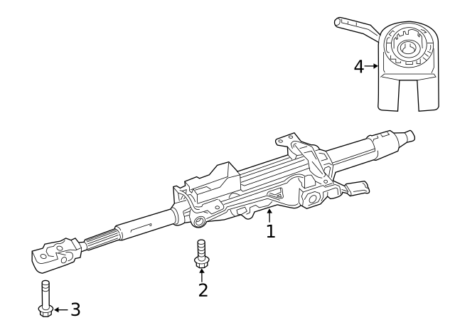 177-460-29-00 - Steering Column 2019-2023 Mercedes-Benz ...
