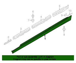 51-77-8-073-134 - Rocker Panel Guard 2017-2023 BMW | AutoNationParts.com