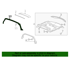 2020-2025 Chevrolet Corvette Roof Lift Off Panel/Window Rear ...