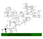 17117576277 - 2008-2019 BMW Auxiliary Pump Front Bracket (17-11-7-576 ...
