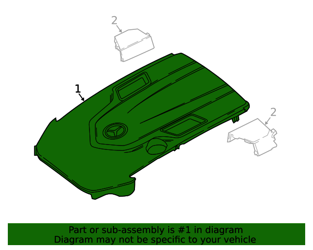 2018-2021 Mercedes-Benz S 560 Engine Cover 176-010-05-02 | AutoNation Parts