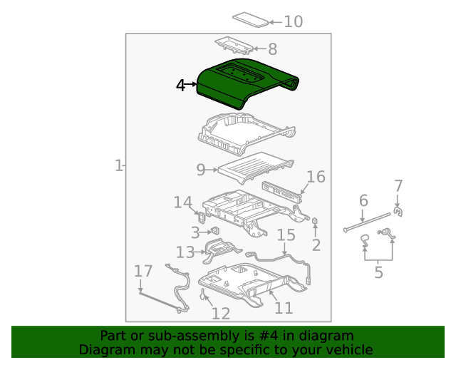 2021-2023 GM Console Armrest 84942982 | QuirkParts