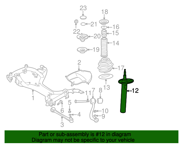 Genuine BMW 31-31-2-229-612 | Strut | FREE Shipping on Most Orders $499 ...