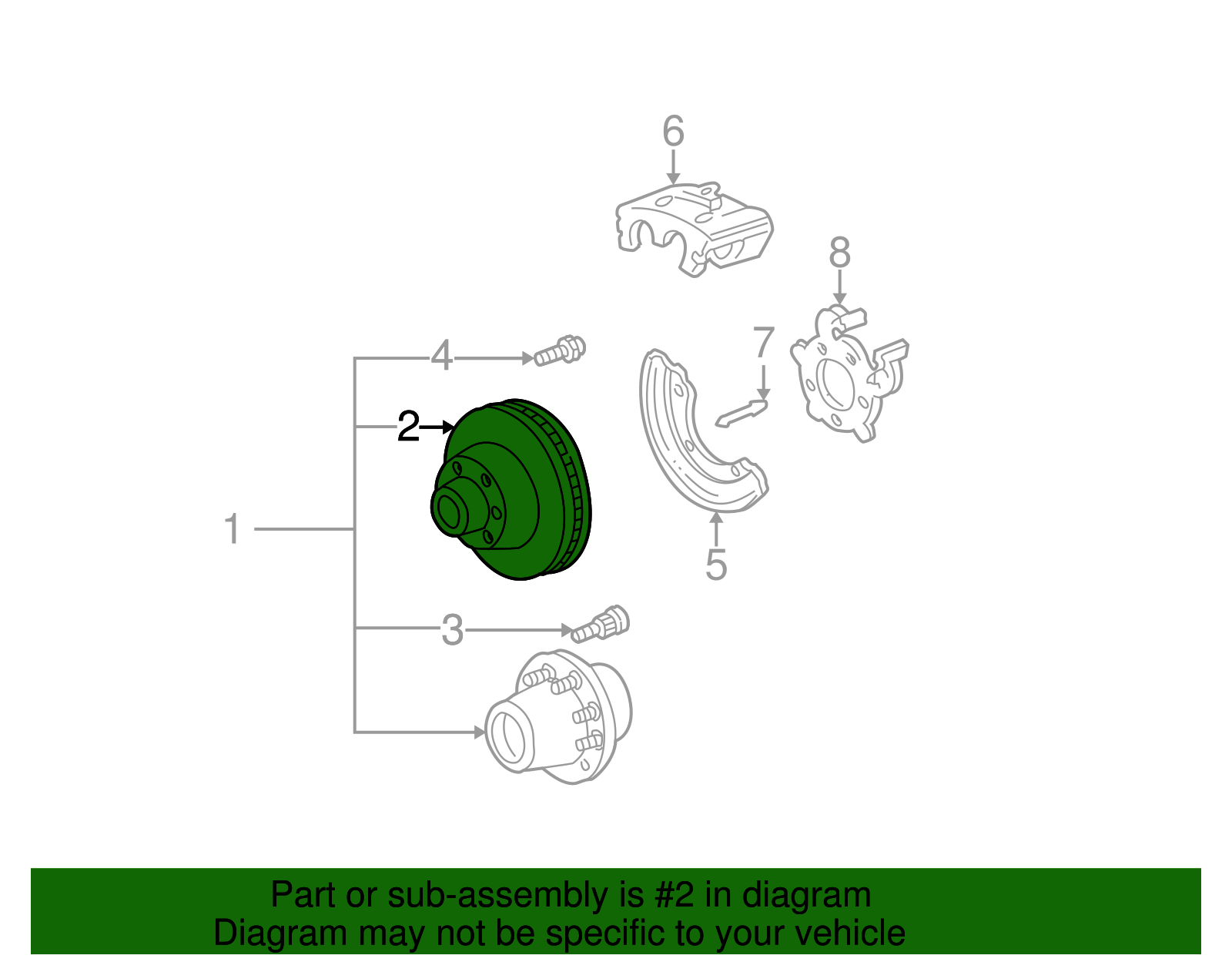BRRC-69 - Motorcraft™ Rotor 2005-2012 Ford | Ford Parts Direct
