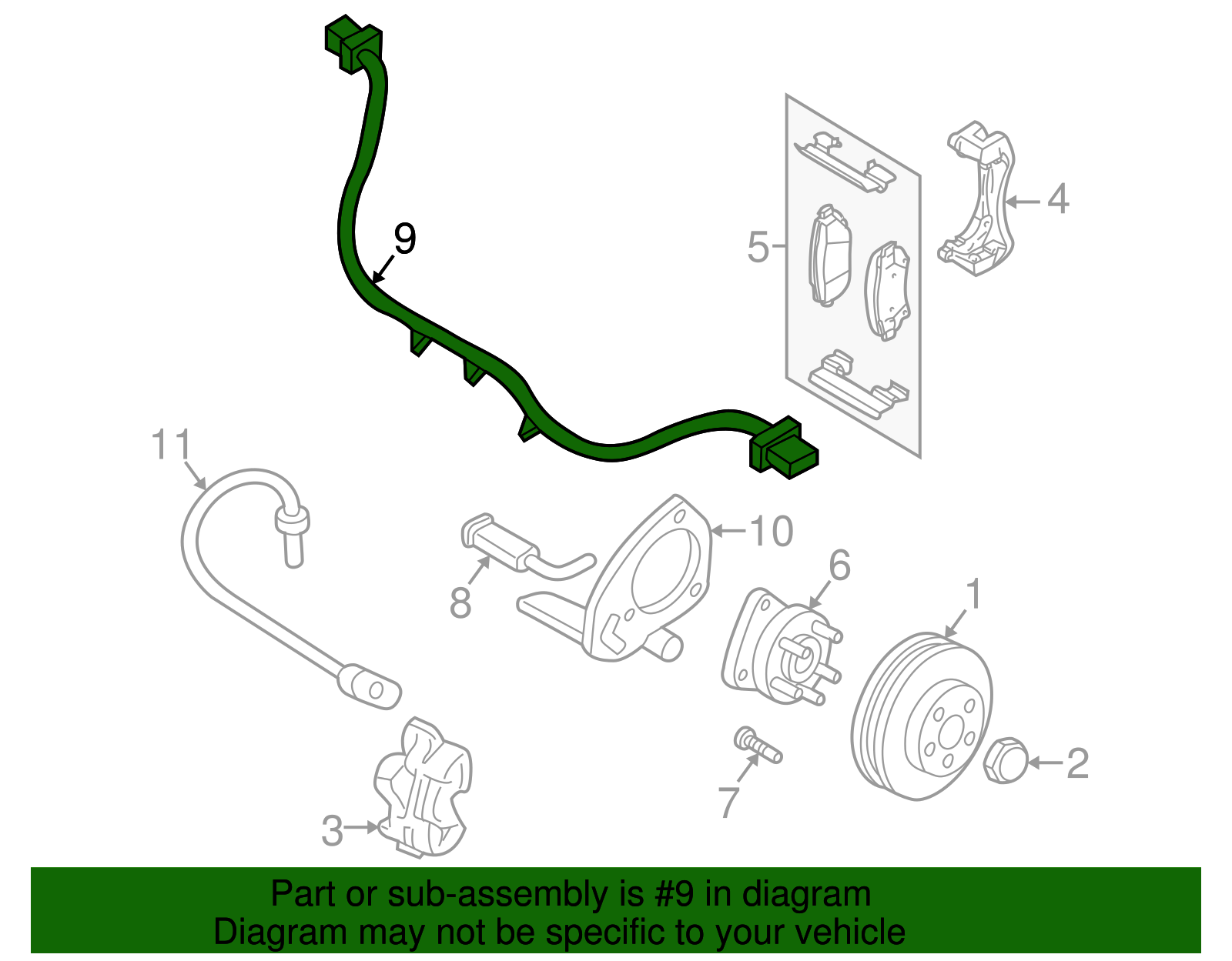 10340314 - Wheel Speed Sensor Wiring Harness 2000-2012 GM | Big 3 Auto ...