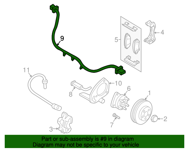 10340314 - Wheel Speed Sensor Wiring Harness - 2000-2012 GM | World ...