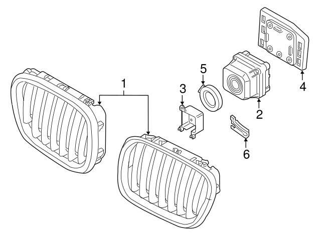 51-11-8-056-323 - Grille 2015-2018 BMW X5 | AutoNationParts.com