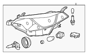 81110-02E60 - Headlight Assembly 2014-2016 Toyota Corolla ...
