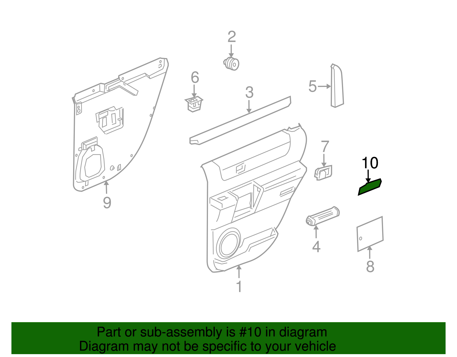 1995-2009 GM Passenger Side Door Courtesy Lamp 15021518 | OEM Parts Online