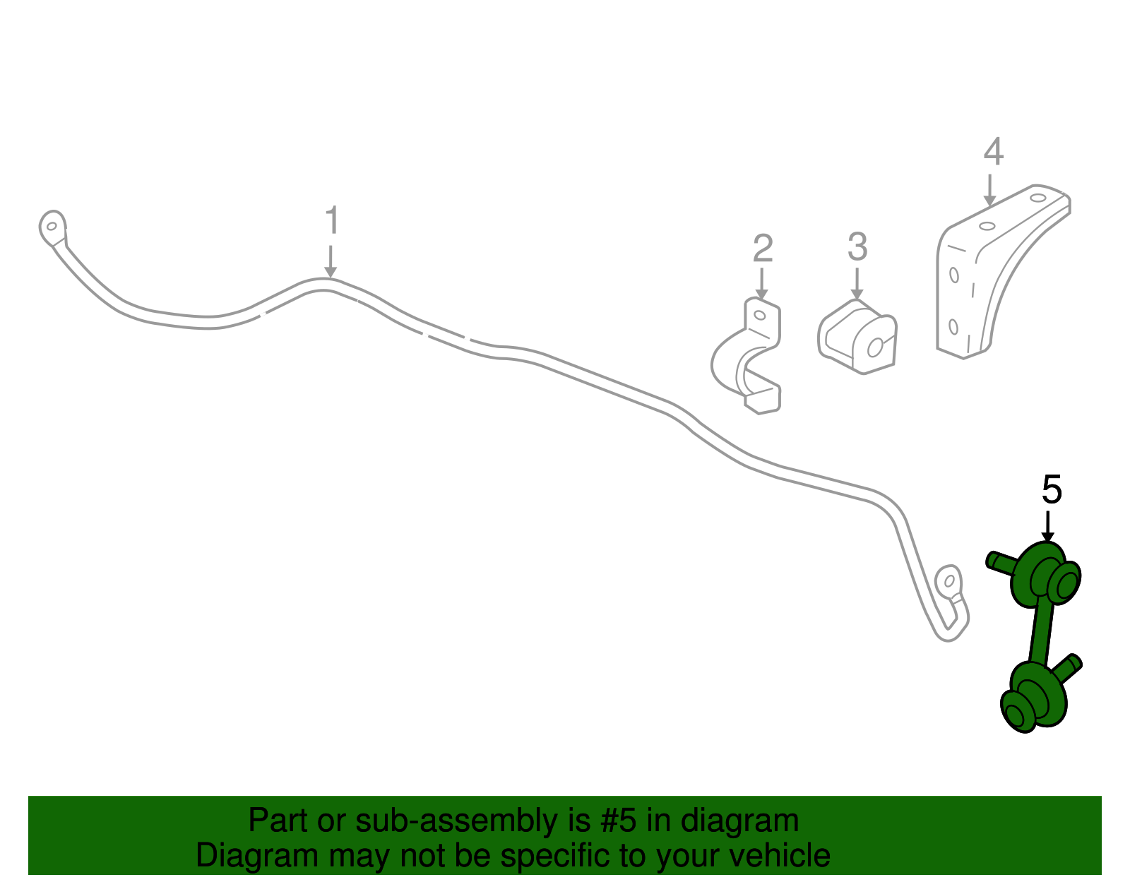 OEM 2006-2015 Honda Suspension Stabilizer Bar Link Kit 52321-SNA-A01 ...