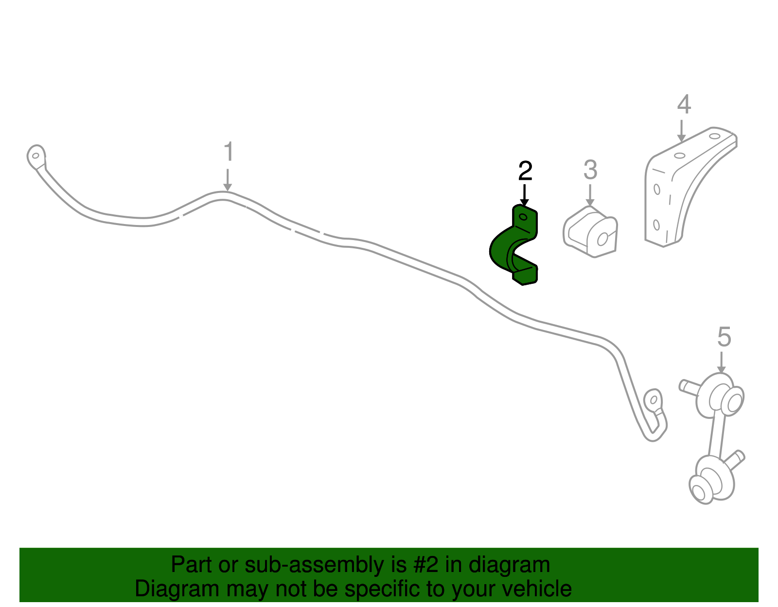 52308-SR3-000 - Stabilizer Bar Clamp 1992-2012 Honda Civic | Honda ...