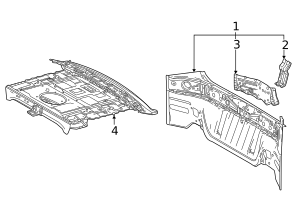 2016-2020 Toyota Mirai Rear Body Panel Retainer 58384-62010 | Toyota ...