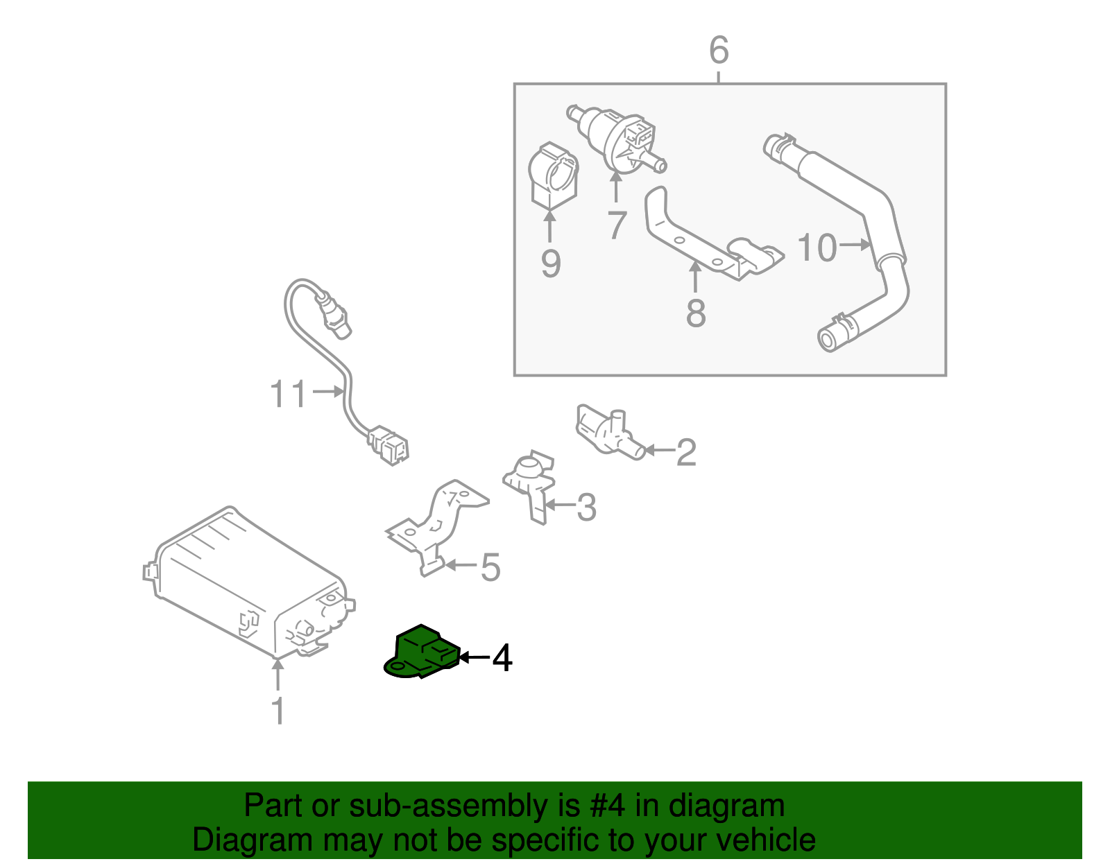 2004-2011 Kia Pressure Sensor 31435-2H500 | OEM Parts Online