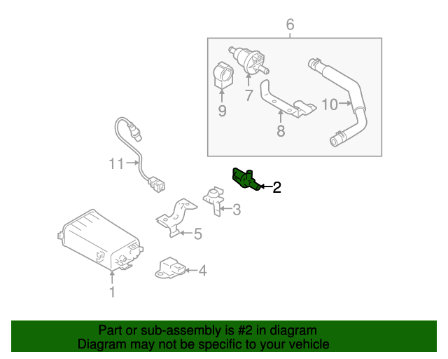 2001-2014 Kia Purge Control Valve 31430-29200 | OEM Parts Online
