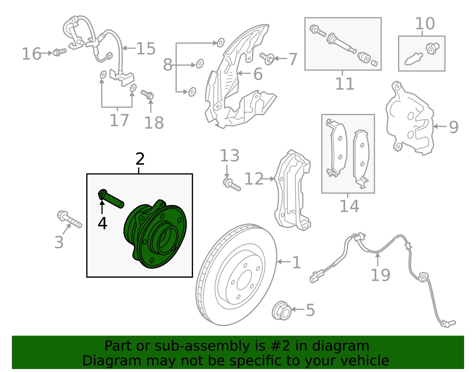 HUB-604 - Motorcraft™ Hub Assembly - 2020-2025 Ford | Eastgate Ford Parts