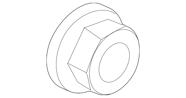 LB5Z-3B477-A - Axle Nut 2020-2025 Ford | Ford OEM Parts Direct