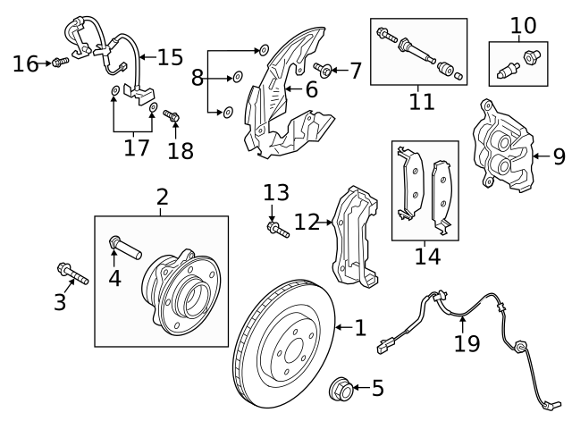 2020-2024 Ford Kit - Brake Lining Front L1MZ-2001-E | OEM Parts Online
