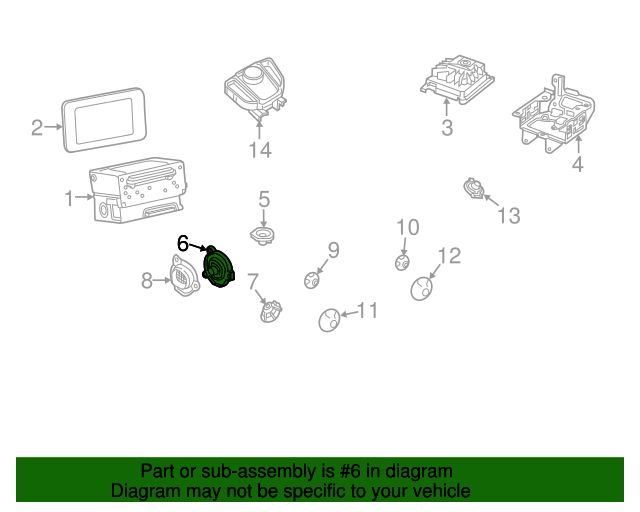 205-820-16-02 - Speaker 2017-2020 Mercedes-Benz | Mercedes-Benz USA Parts