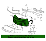 2014-2015 Chevrolet Camaro Front Upper Bumper Cover 22997720 GM ...