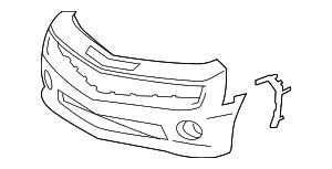 2014-2015 Chevrolet Camaro Front Upper Bumper Cover 22997720 GM ...