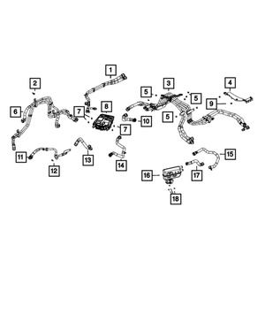 2022-2024 Jeep Grand Cherokee Hose Bracket 68477518AA | My Mopar Parts