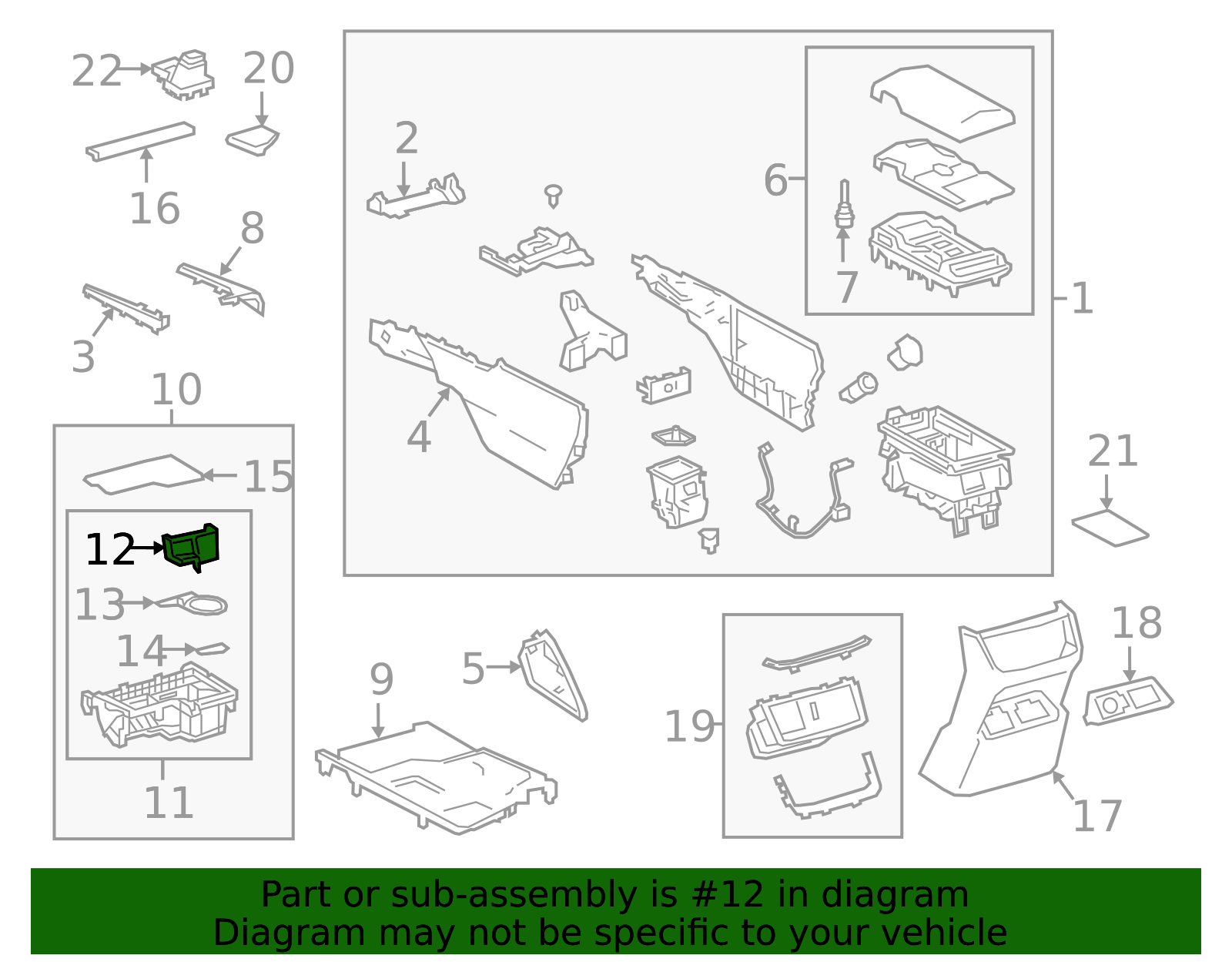 55634-06020 - Cup Holder Support - 2019-2020 Lexus | My L Parts