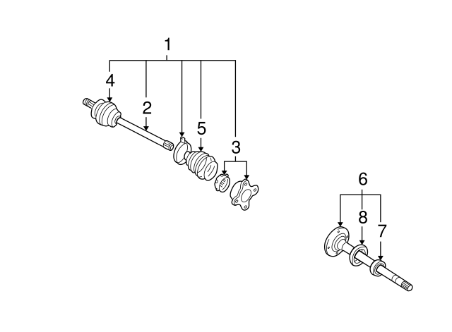 MR528639 - Outer Boot 2001-2006 Mitsubishi Montero | Mitsubishi Direct ...