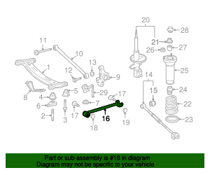 2005-2012 Toyota Strut Rod 48780-07020 | Ourisman Toyota Parts