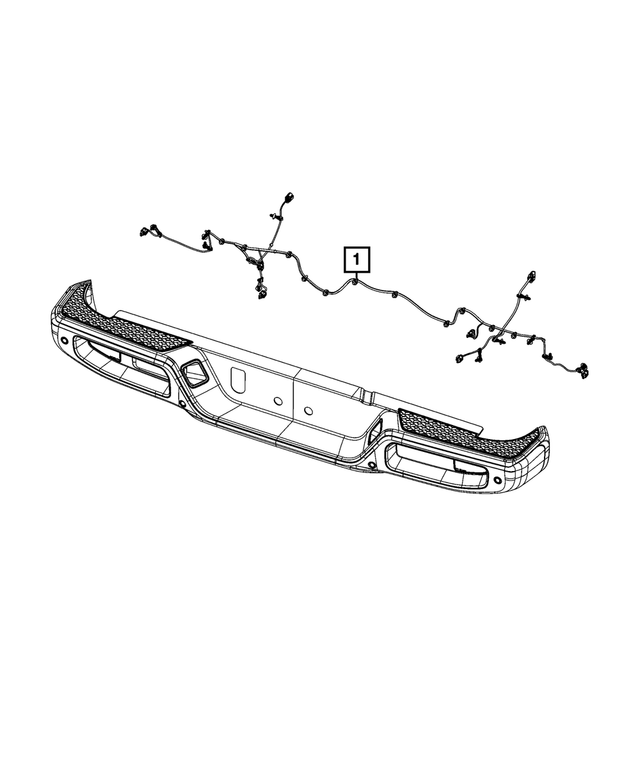 2024 Jeep Gladiator Rear Bumper Wiring 68616368AA | Mopar eStore