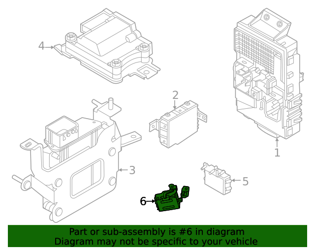 Genuine Receiver for 2022-2024 Genesis GV70 | Part# 95590-AR100 ...