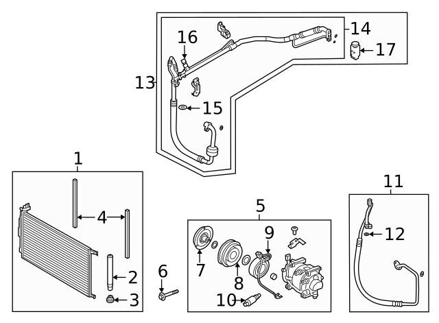 2021-2022 Hyundai Elantra Compressor Assembly 97701-AA100 | QuirkParts