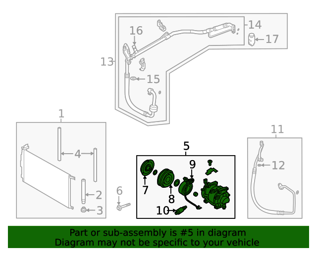 2021-2022 Hyundai Elantra Compressor Assembly 97701-AA100 | QuirkParts