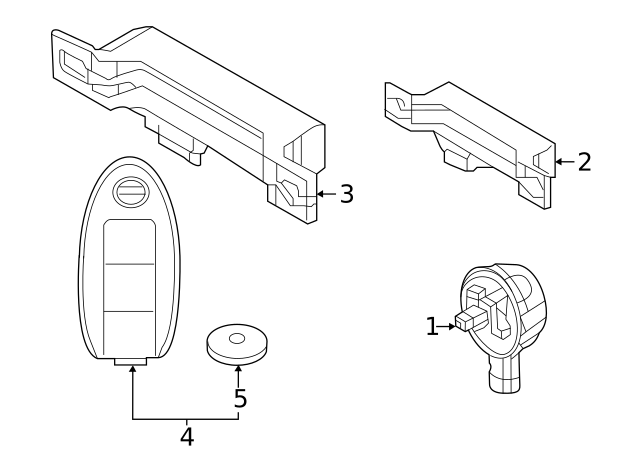 285E3-6LY5E - Keyless Entry Transmitter 2024 Nissan | Nissan Parts ...