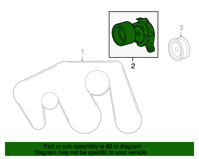 2008-2023 Lexus Tensioner 16620-0S012 | toyolexparts
