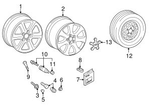 WHT-001-693 - Wheel Bolt 2007-2015 Audi Q7 | Audi OEM Parts