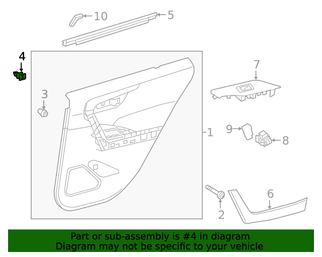 2019-2023 Toyota Door Trim Panel Grommet 90189-06248 | Ourisman Toyota ...