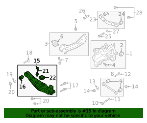 2021-2023 Hyundai Santa Fe Lower Control Arm 55210-S1AA0 | OEM Parts Online