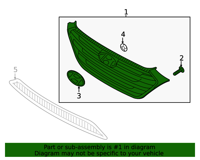 Genuine Lower Grille for 2019-2020 Hyundai Tucson | Part# 86561-D3500 ...