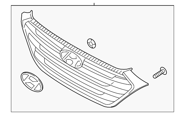 2019-2020 Hyundai Tucson Upper Grille 86350-D3640 | OEM Parts Online