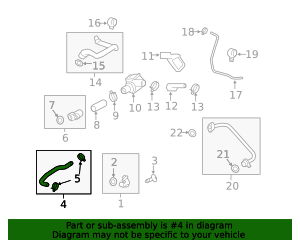 Genuine Porsche 95B-121-444 |Front Hose | FREE Shipping on Most Orders ...