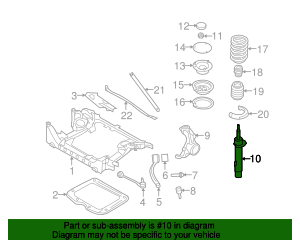 31316796468 - 2010-2013 BMW Suspension Strut (31-31-6-796-468) | BMW of ...
