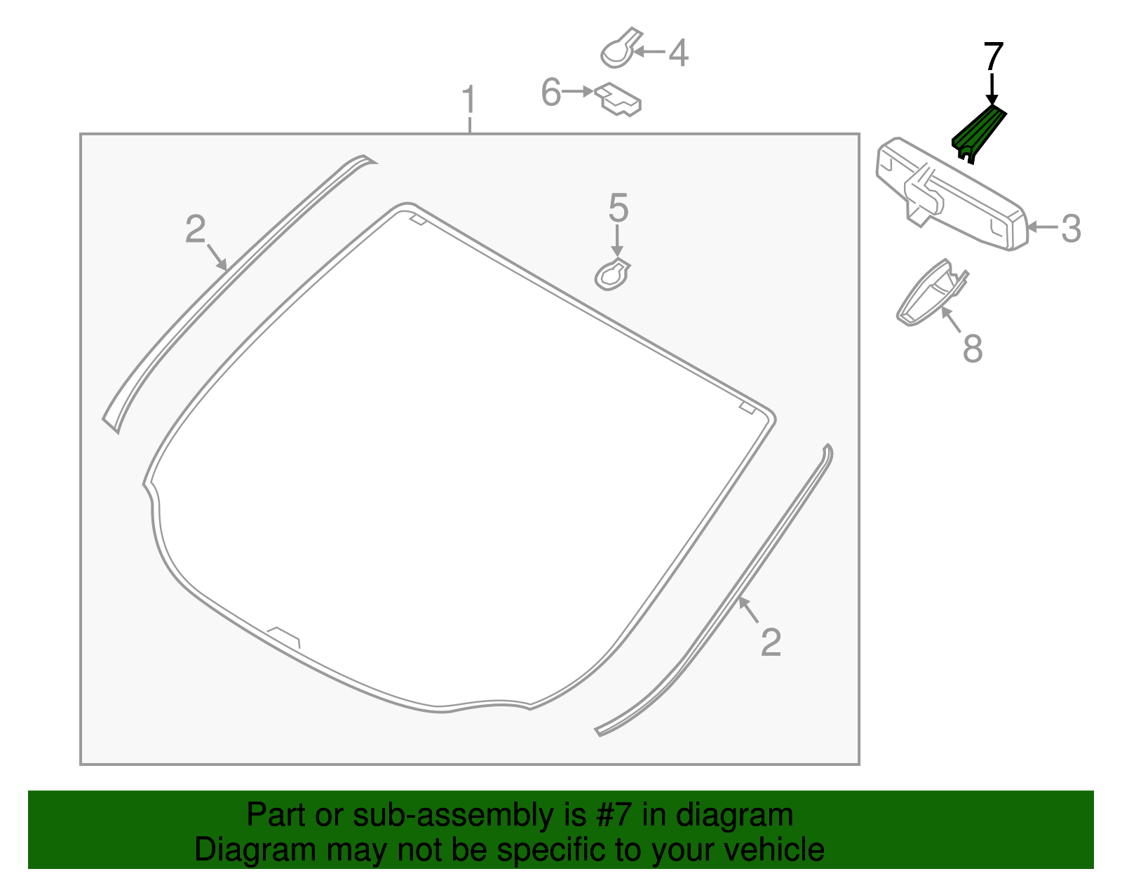 2013-2019 Ford Escape Rain Sensor Upper Cover CJ5Z-17D550-AC | OEM ...