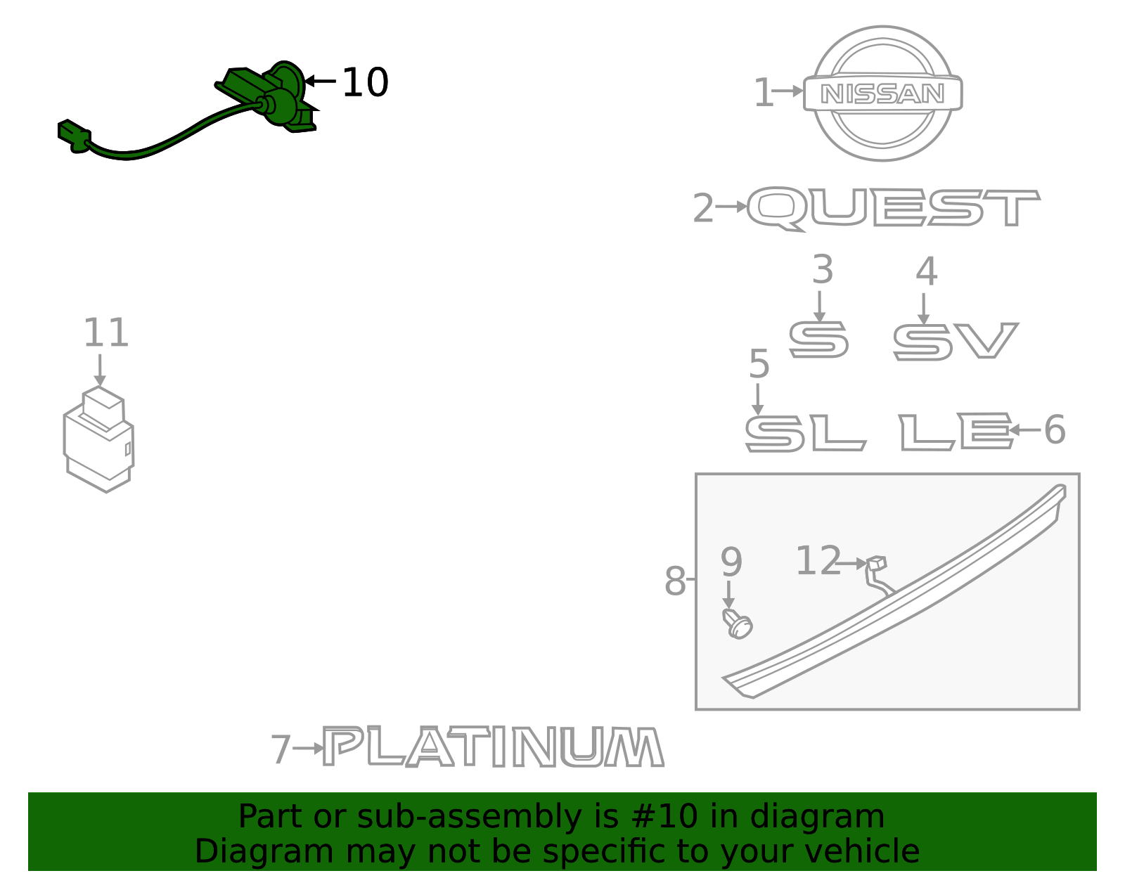 2009-2017 Nissan Switch 25380-1AA0A | Ziegler Nissan of Orland Park