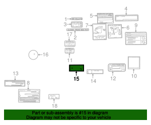 88723-34010 - Caution Label 1995-2002 Toyota | Group 1 Auto Parts